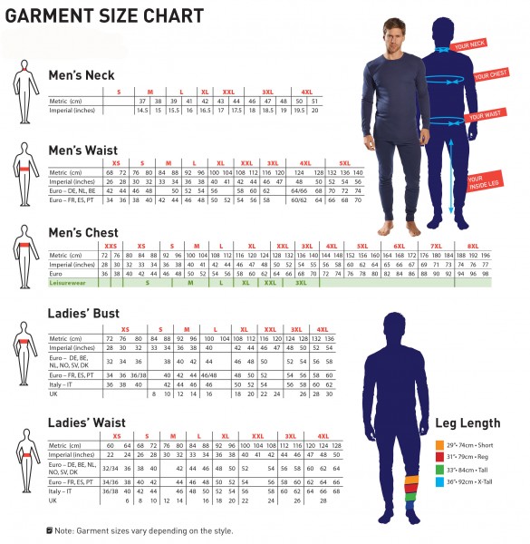 Size Charts